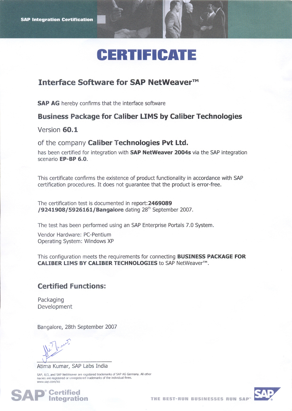 CaliberLIMS :: Laboratory Information Management System